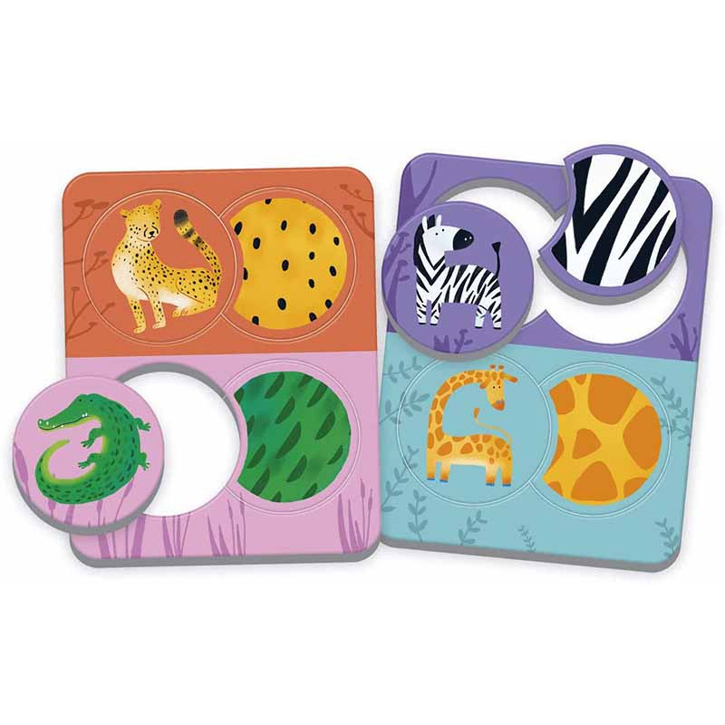 CLEMENTONI 16719 Little match: animals and textures, Logic & Skill ...