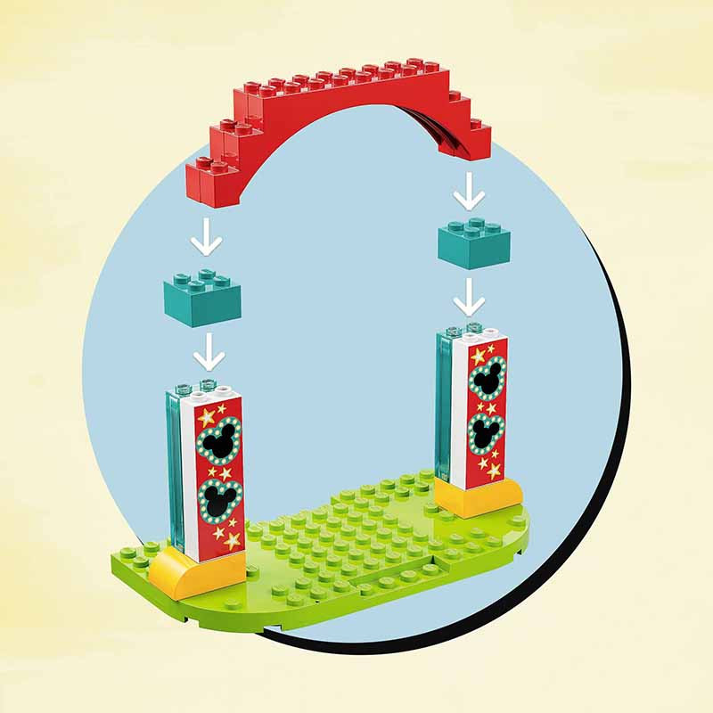 LEGO 10778 Mundo de Diversión de Mickey, Minnie y Goofy, Lego - Mickey ...